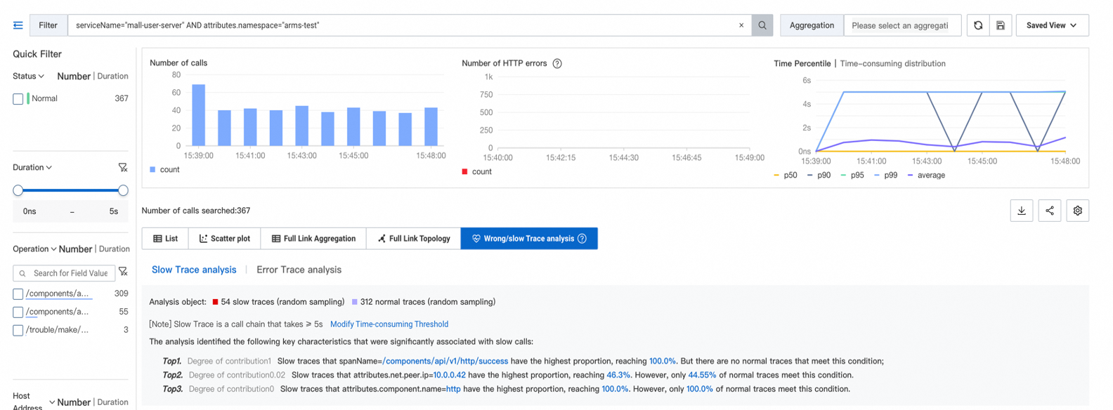 Troubleshoot Applications Based On Slow And Failed Traces Application Real Time Monitoring