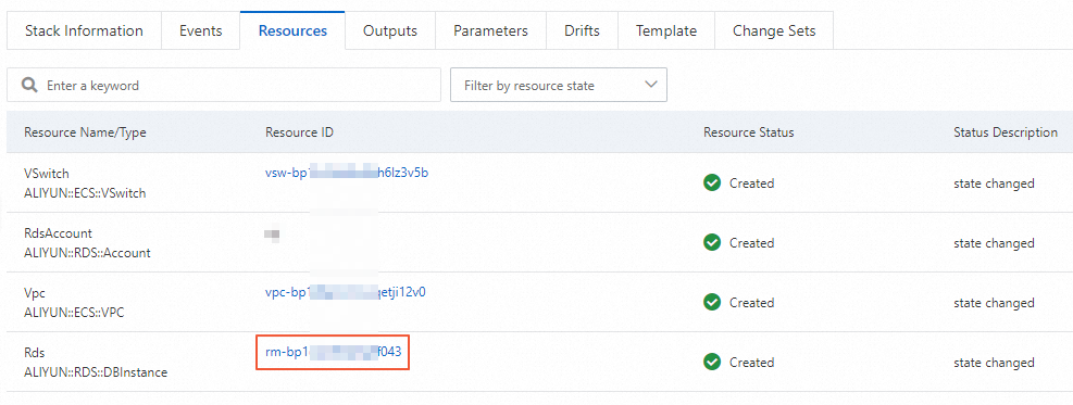 Use Ros To Quickly Create An Apsaradb Rds For Mysql Instance And Create Databases And Accounts