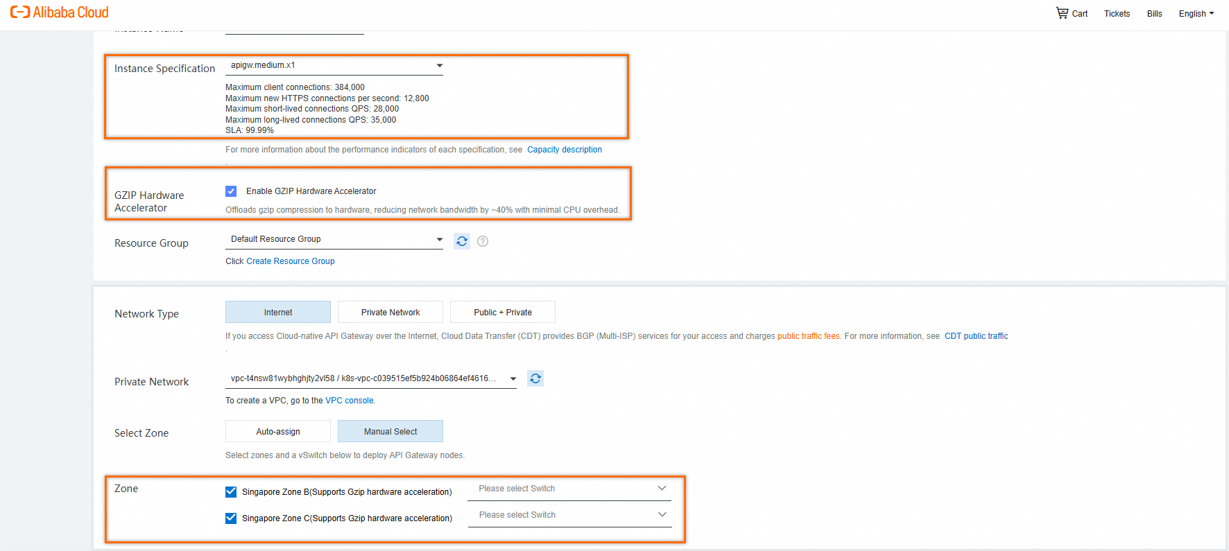 Create a Cloud-native API Gateway instance - API Gateway - Alibaba Cloud Documentation Center