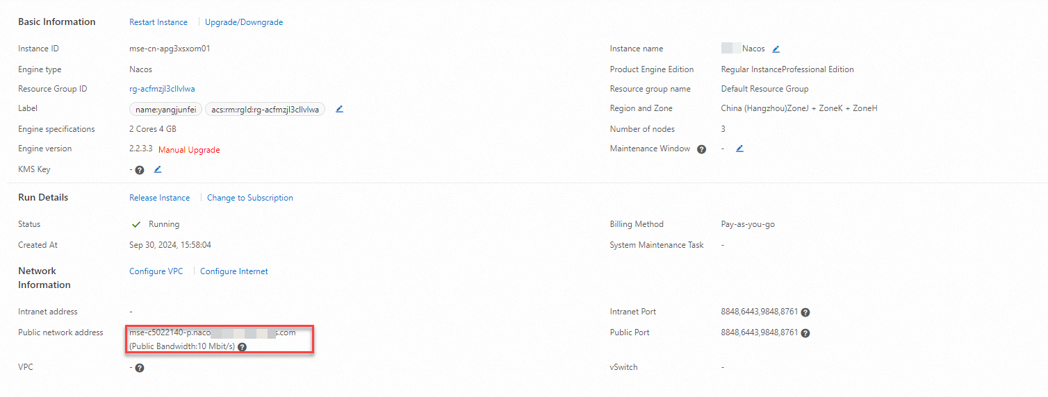 Integrate an MSE Nacos configuration center with Spring Cloud applications - Microservices ...