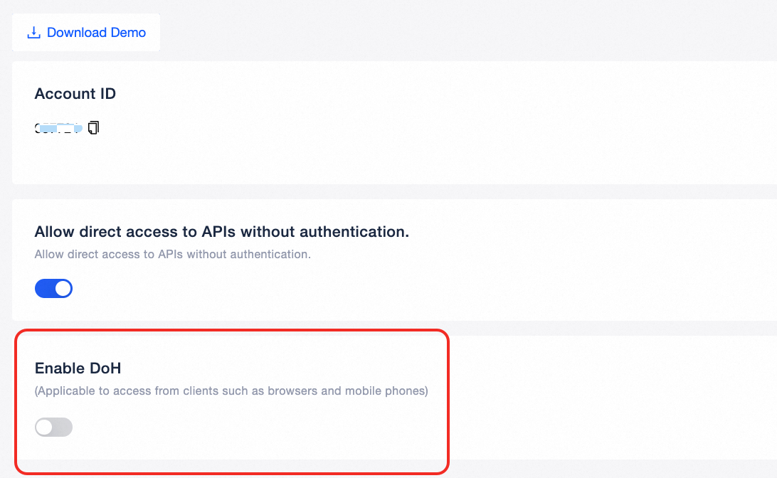 Enable and use DoH - HTTPDNS - Alibaba Cloud Documentation Center