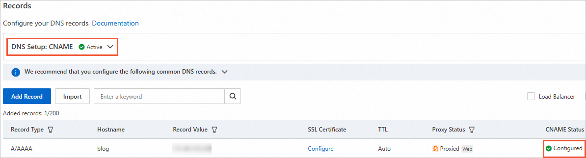 Convert Dns Setup Edge Security Acceleration Alibaba Cloud Documentation Center