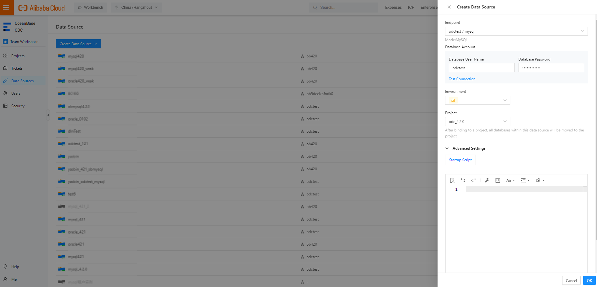 Create A Private Connection Apsaradb For Oceanbase Alibaba Cloud Documentation Center