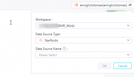 Connect DataWorks to EMR Serverless StarRocks - DataWorks - Alibaba Cloud Documentation Center