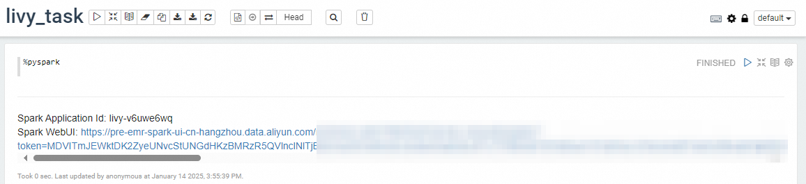 Connect to EMR Serverless Spark and visualize data by using Livy Interpreter for Apache Zeppelin ...