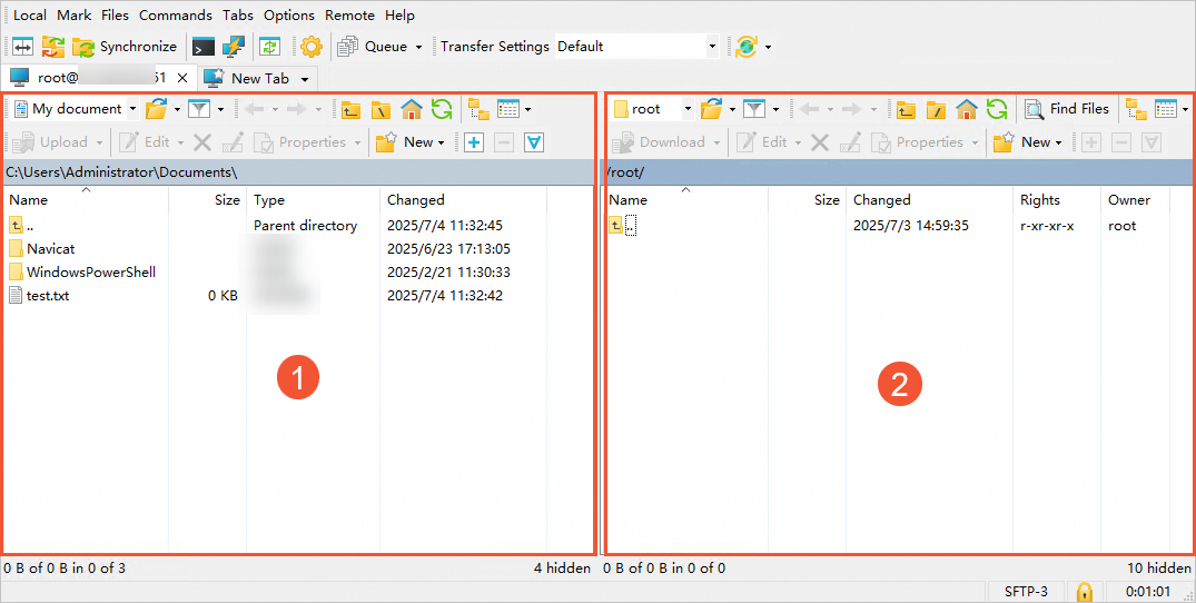 Use WinSCP to transfer files - Simple Application Server - Alibaba Cloud Documentation Center