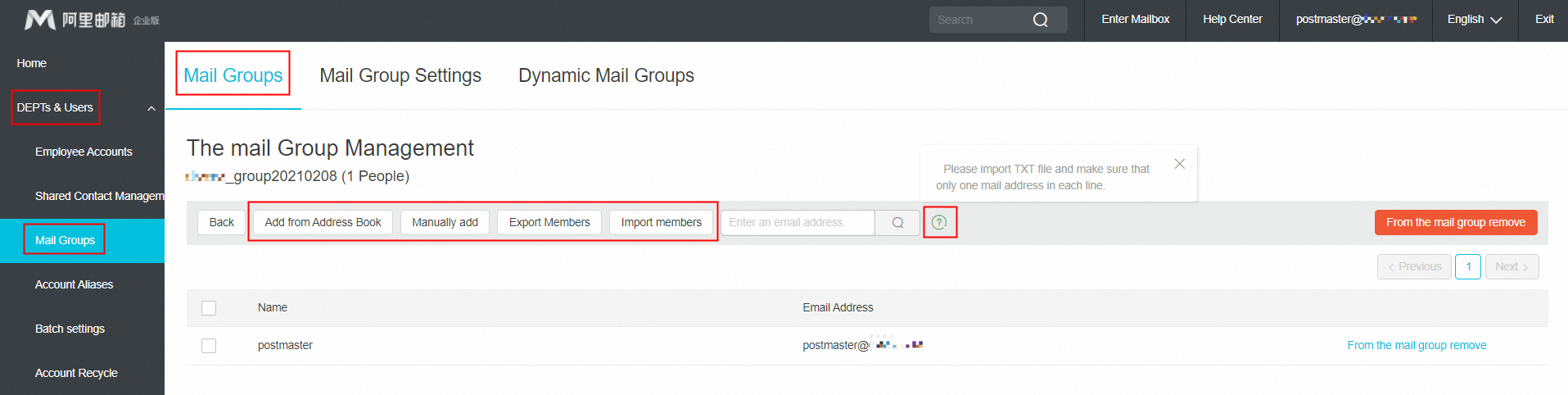 How to Manage Mail Group Members? - Alibaba Mail - Alibaba Cloud ...