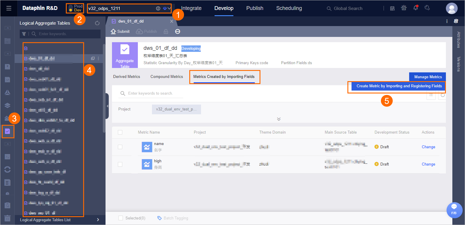 Create a new registration indicator - Dataphin - Alibaba Cloud Documentation Center