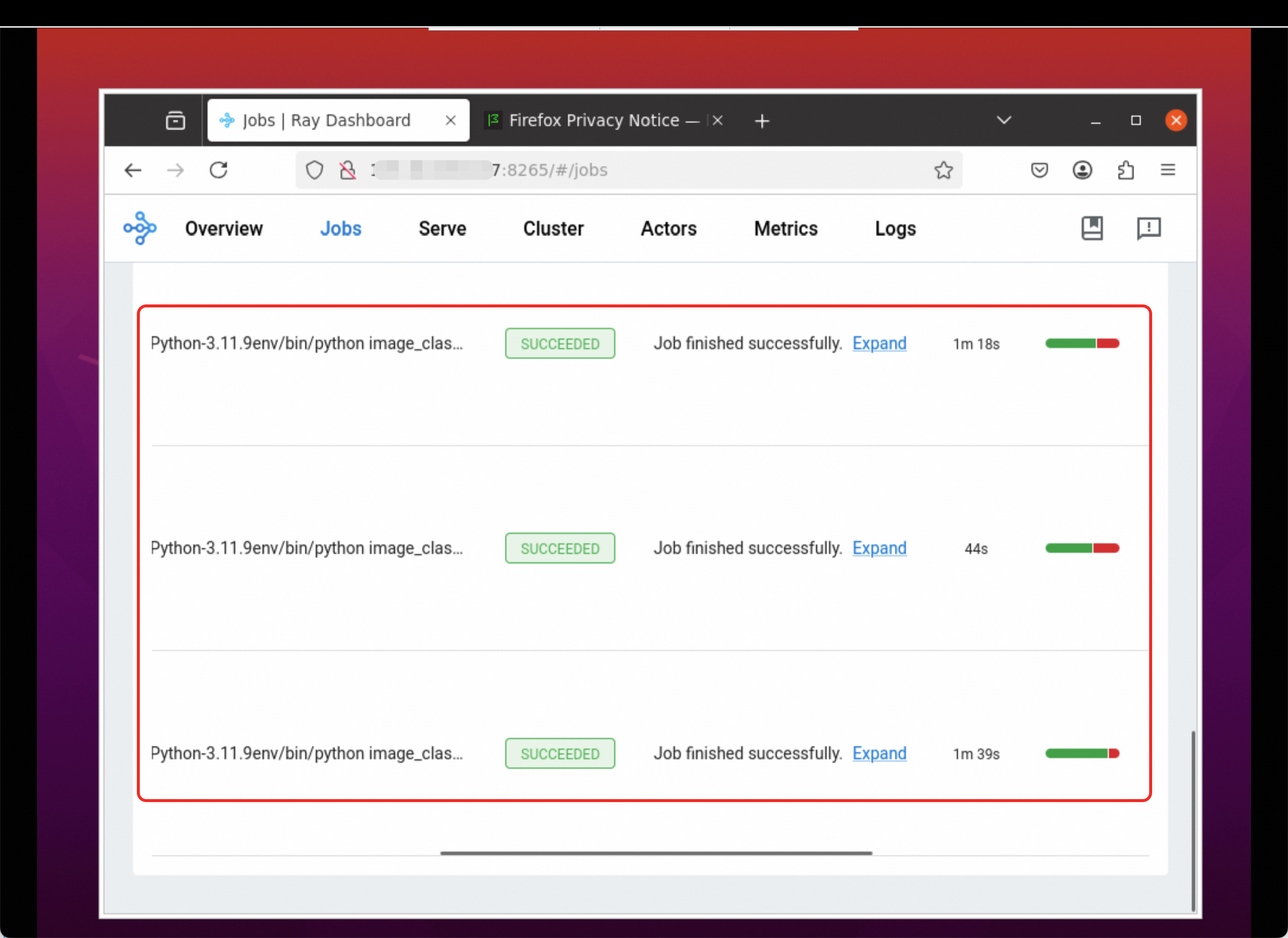 Ray,Ray cluster,PyTorch image classification batch inference - Elastic High Performance ...