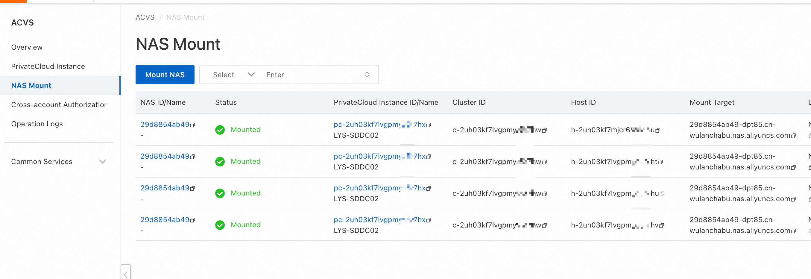Mount and use a NAS file system in ACVS - - Alibaba Cloud Documentation ...