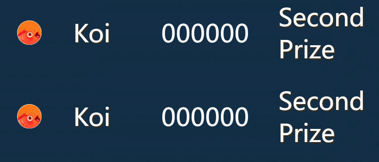 The Koi Lucky Draw List - DataV - Alibaba Cloud Documentation Center