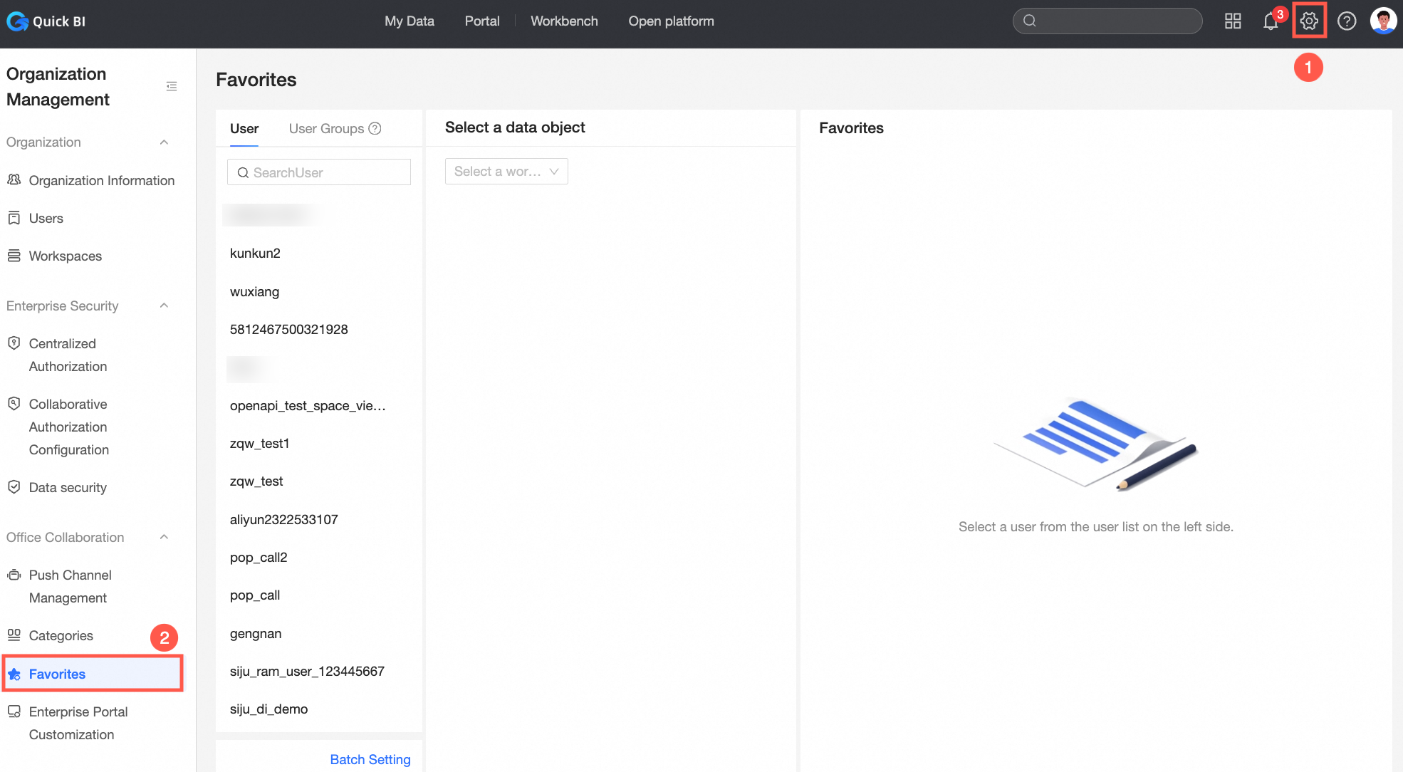 How to configure collection management - Quick BI - Alibaba Cloud Documentation Center