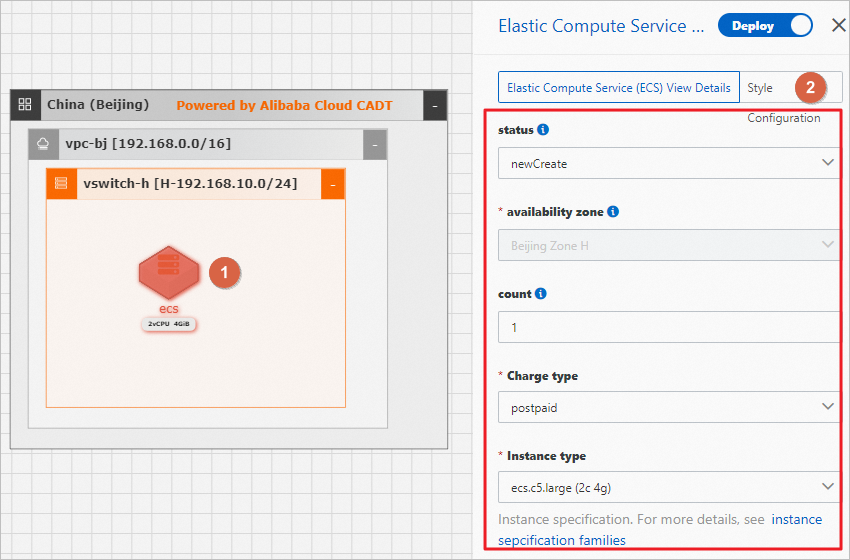 Create A Custom Template Cloud Architect Design Tools Alibaba Cloud Documentation Center