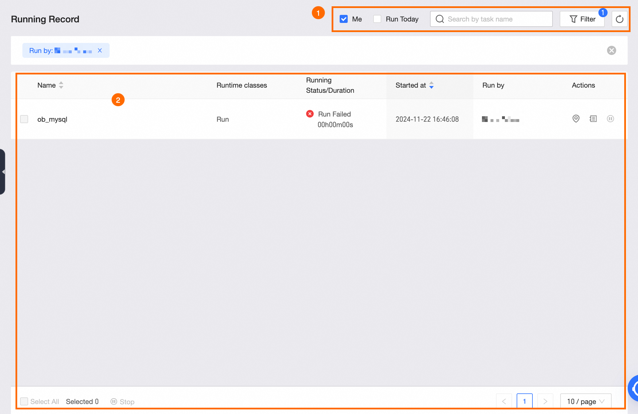 View and manage the runtime record list - Dataphin - Alibaba Cloud ...
