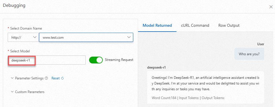 Access DeepSeek through cloud-native API Gateway - API Gateway - Alibaba Cloud Documentation Center