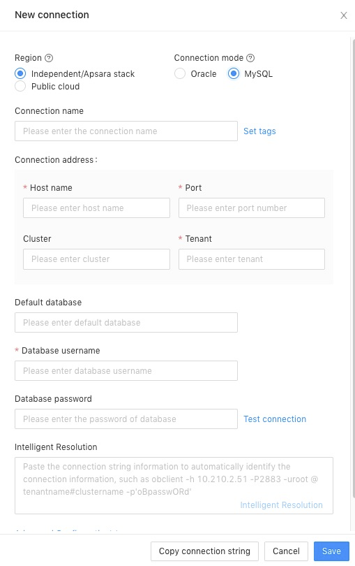 Connect to OceanBase Database through ODC - - Alibaba Cloud Documentation Center