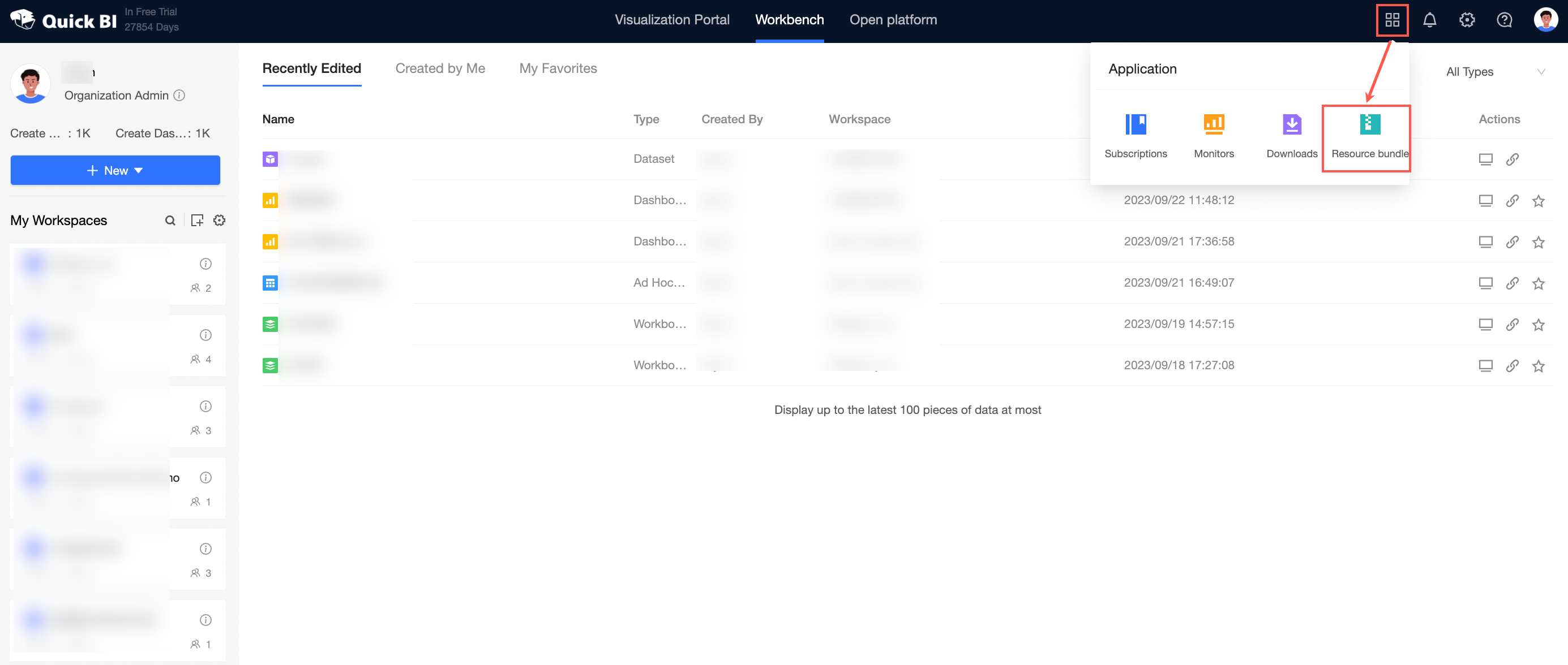 query, edit, and delete a resource plan - Quick BI - Alibaba Cloud Documentation Center