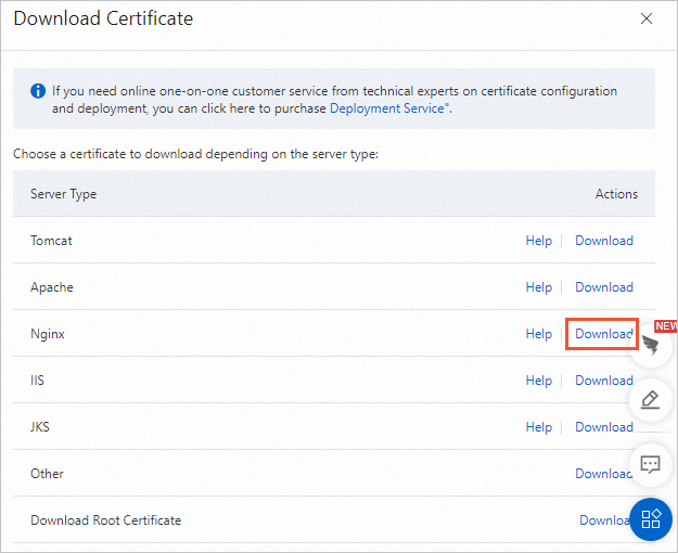 install an SSL certificate - Simple Application Server - Alibaba Cloud Documentation Center