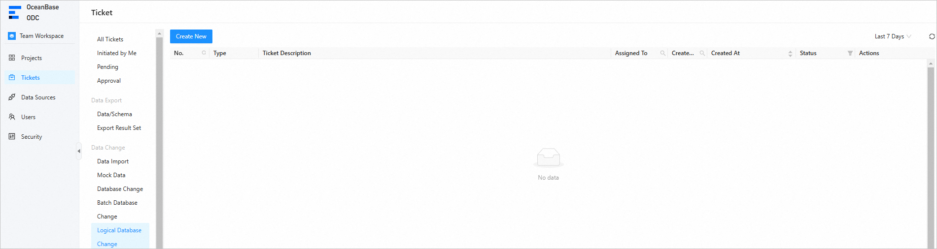Logical database change management - ApsaraDB for OceanBase - Alibaba Cloud Documentation Center