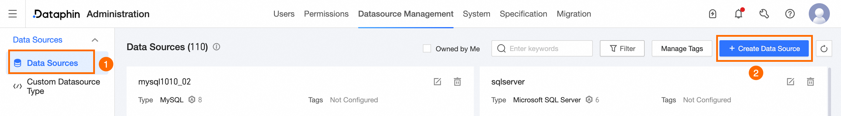 How to create a Log Service data source - Dataphin - Alibaba Cloud Documentation Center