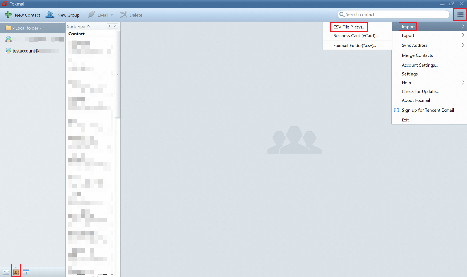 How To Imports The Address Book to Foxmail Client - Alibaba Mail ...
