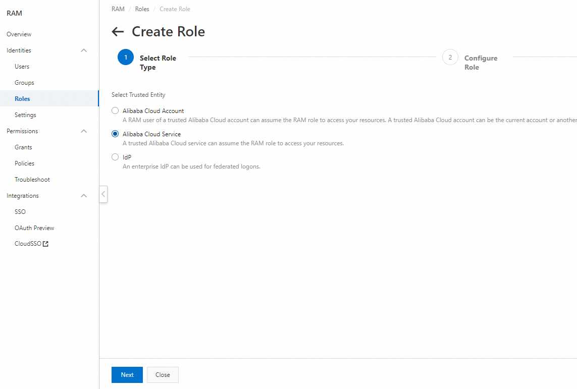 RAM role - CloudOps Orchestration Service - Alibaba Cloud Documentation ...