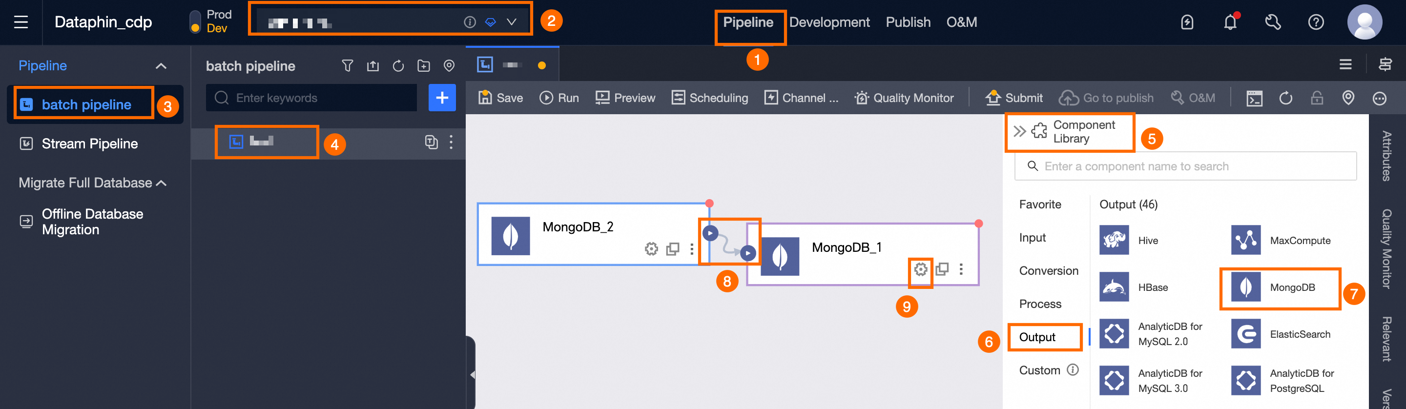Configure MongoDB output widget - Dataphin - Alibaba Cloud Documentation Center