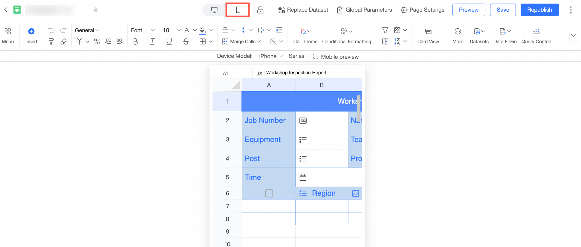 Mobile Form Filling - Quick BI - Alibaba Cloud Documentation Center