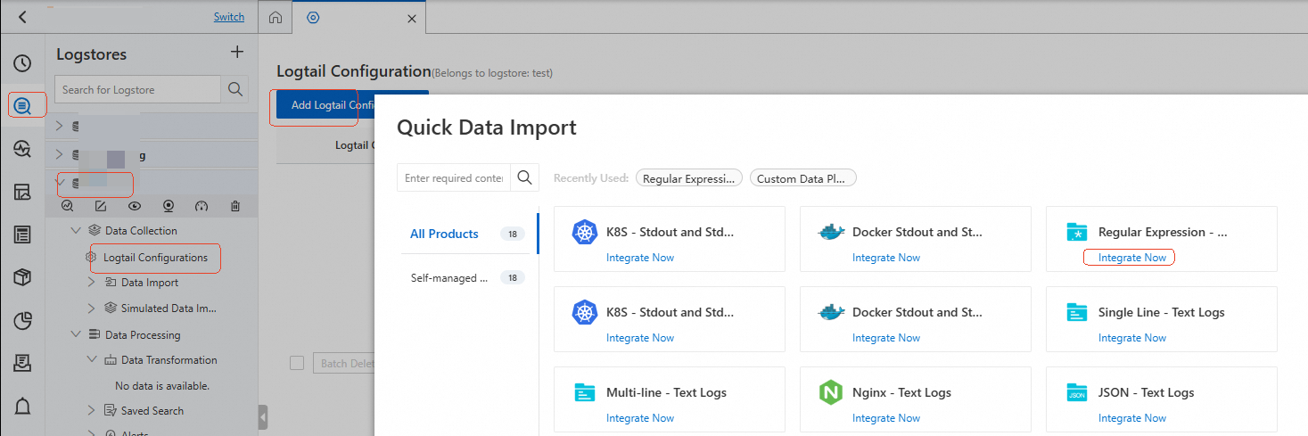 cara membuat, melihat, memodifikasi, menghapus konfigurasi Logtail - Simple Log Service - 阿里云