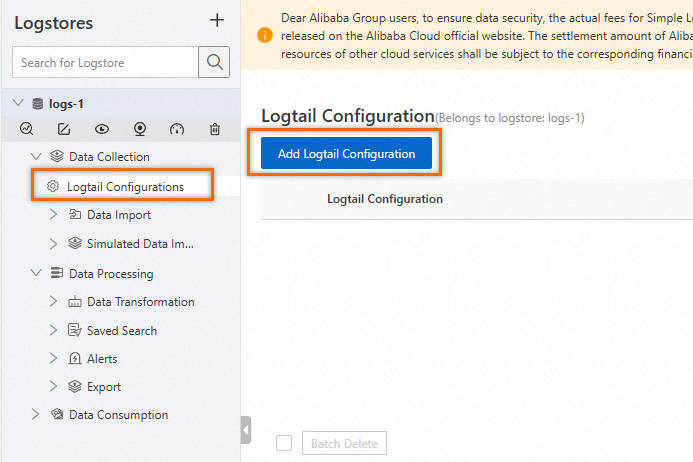 Buat konfigurasi Logtail dalam mode konfigurasi NGINX untuk mengumpulkan log - Simple Log ...
