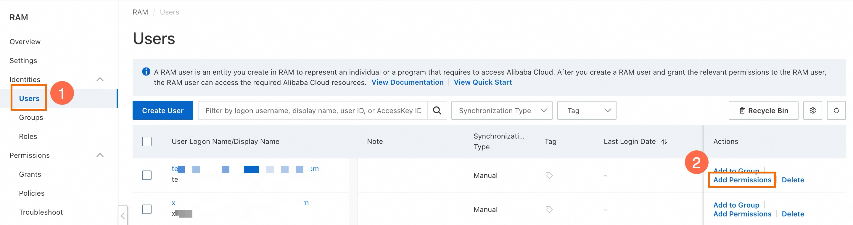 Berikan izin data kepada pengguna RAM - Alibaba Cloud Model Studio - 阿里云