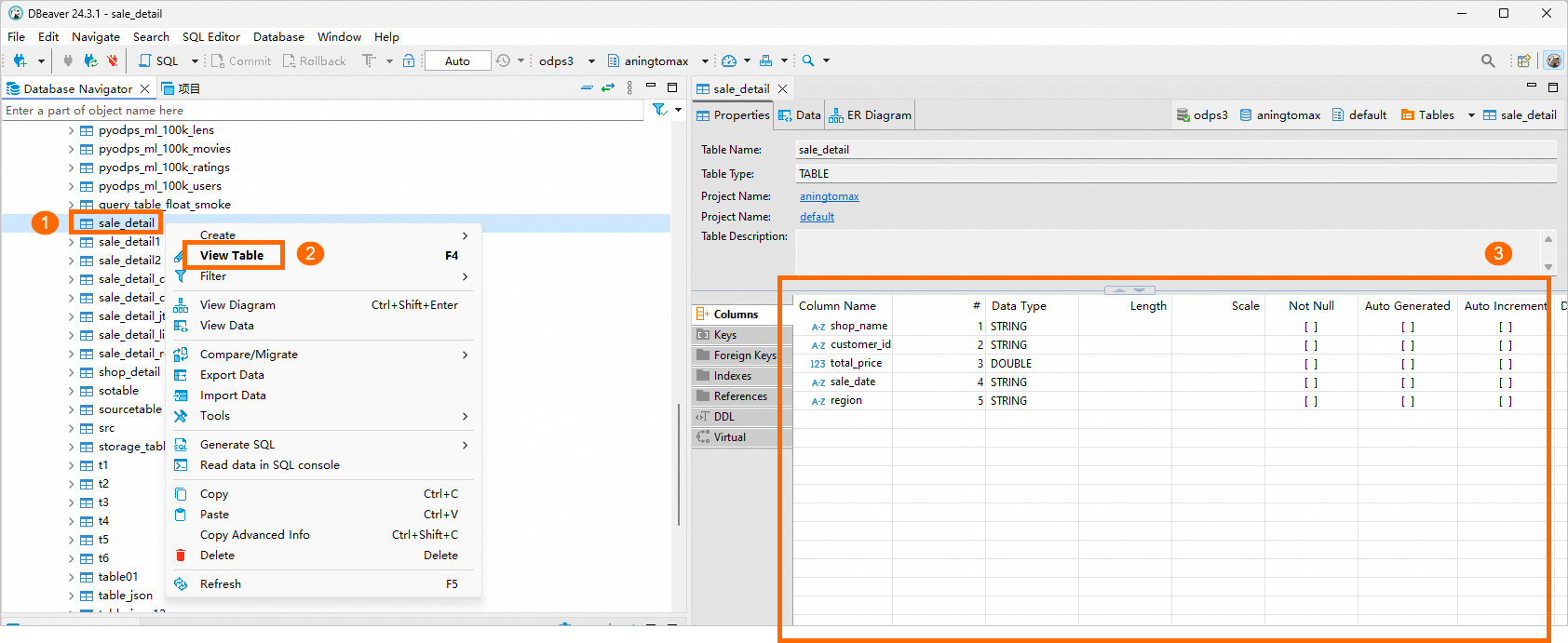 cara menghubungkan dbeaver ke proyek maxcompute dan mengelola data - MaxCompute - 阿里云