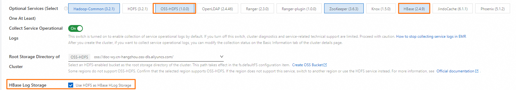 HBase-HDFS - E-MapReduce - 阿里云