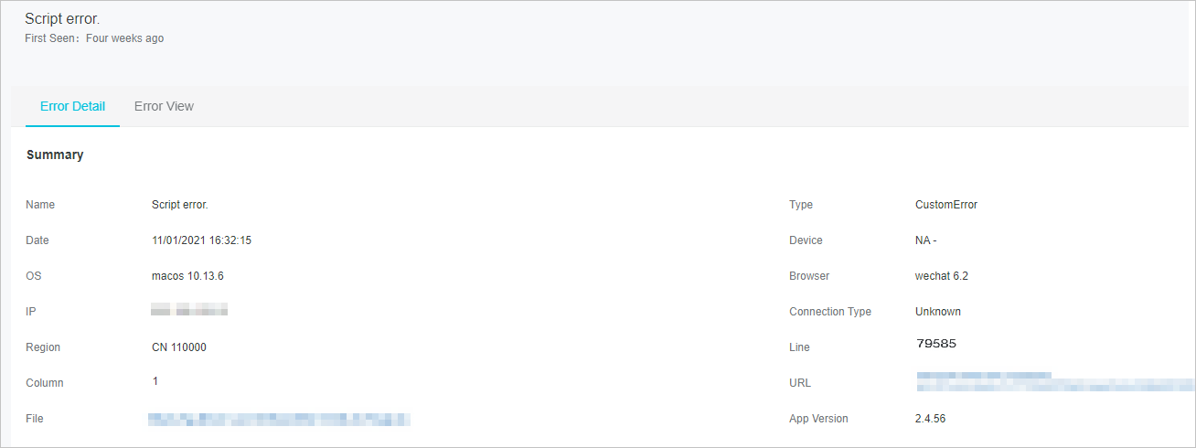 Use Browser Monitoring to diagnose JS errors - Application Real-Time ...