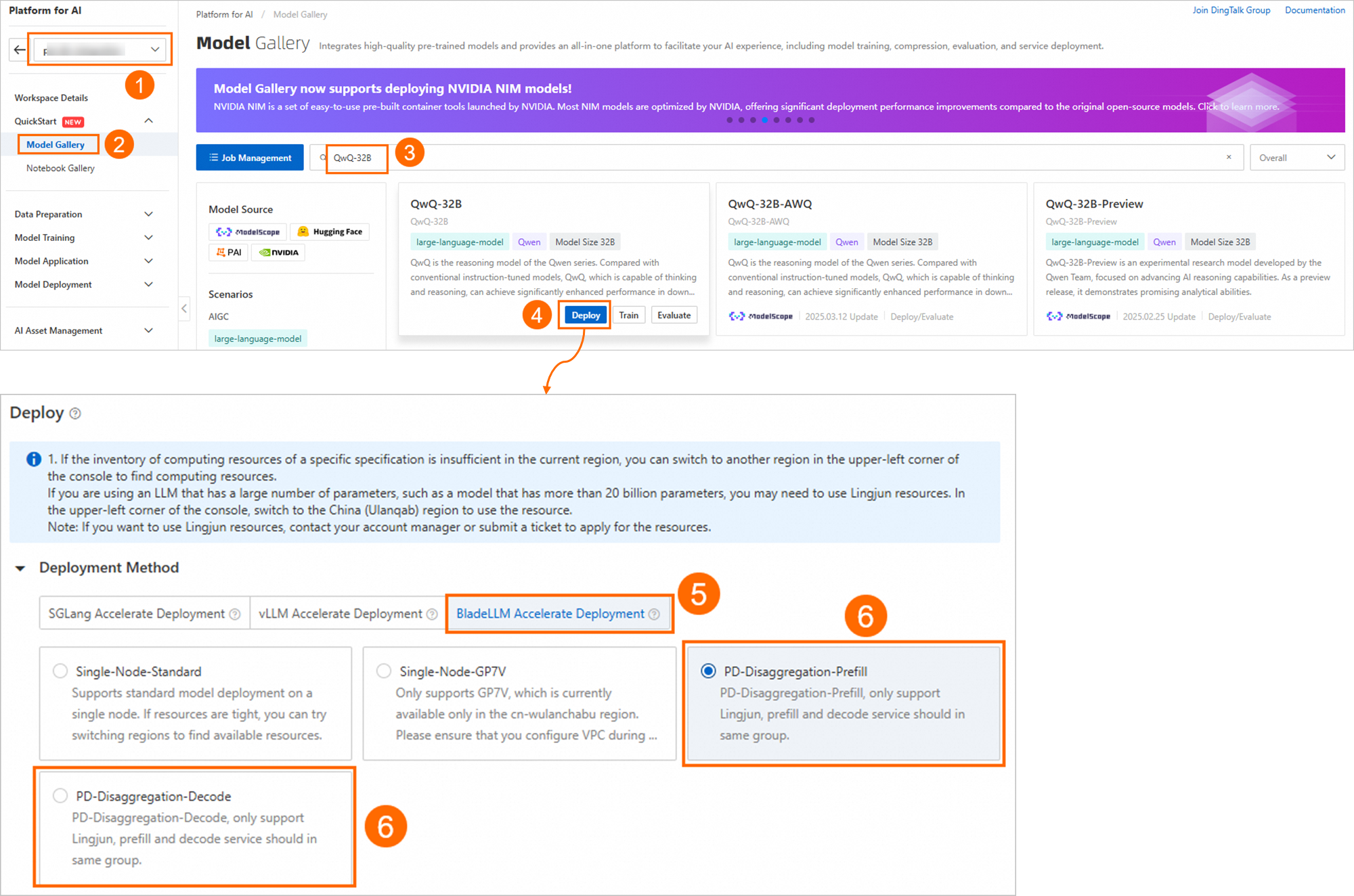 Aktifkan Penyebaran Disagregasi Prefill-Decode Layanan LLM - Platform For AI - 阿里云