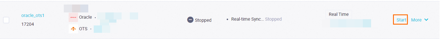 Oracle から Tablestore へのデータ同期 - DataWorks - Alibaba Cloud ドキュメントセンター