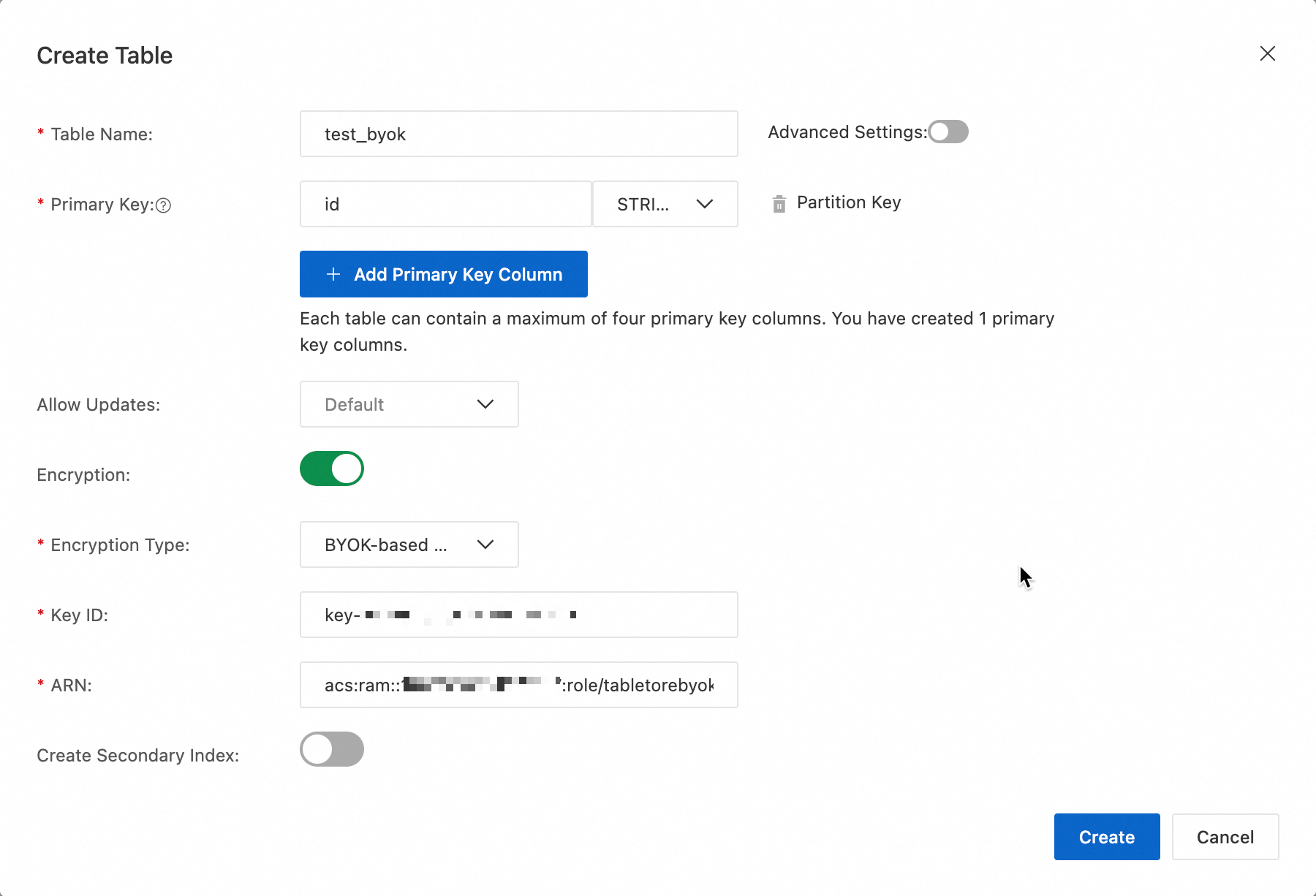 Tablestore データ暗号化機能 - Tablestore - Alibaba Cloud ドキュメントセンター