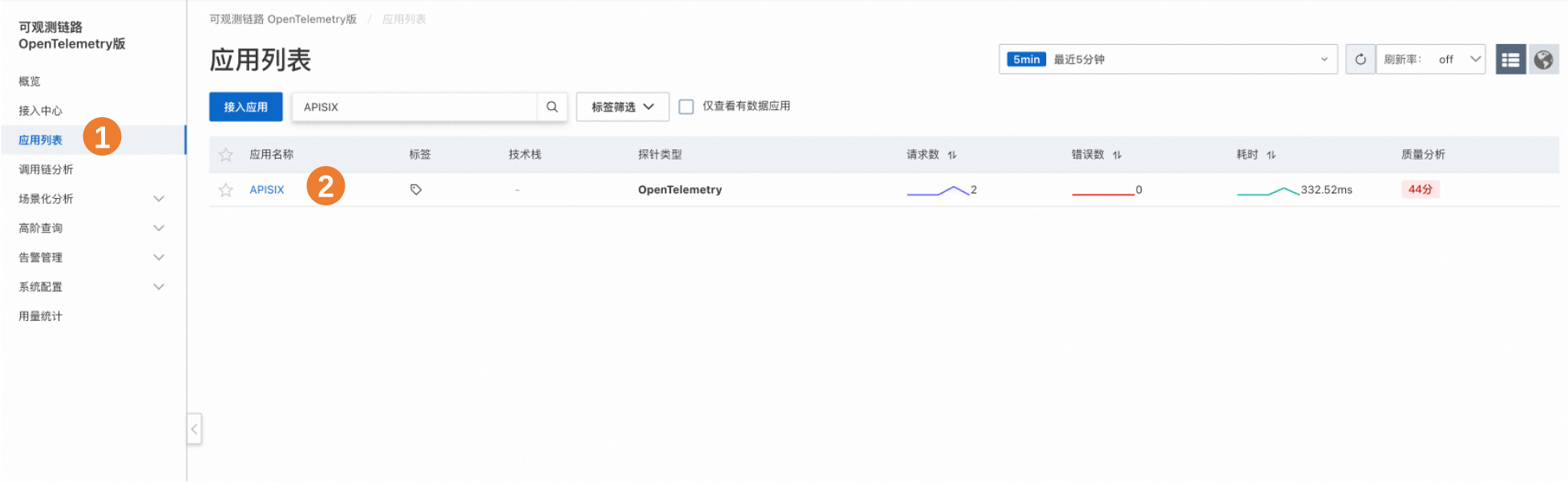 使用opentelemetry對apisix進行鏈路追蹤 Application Real Time Monitoring Service 阿里雲
