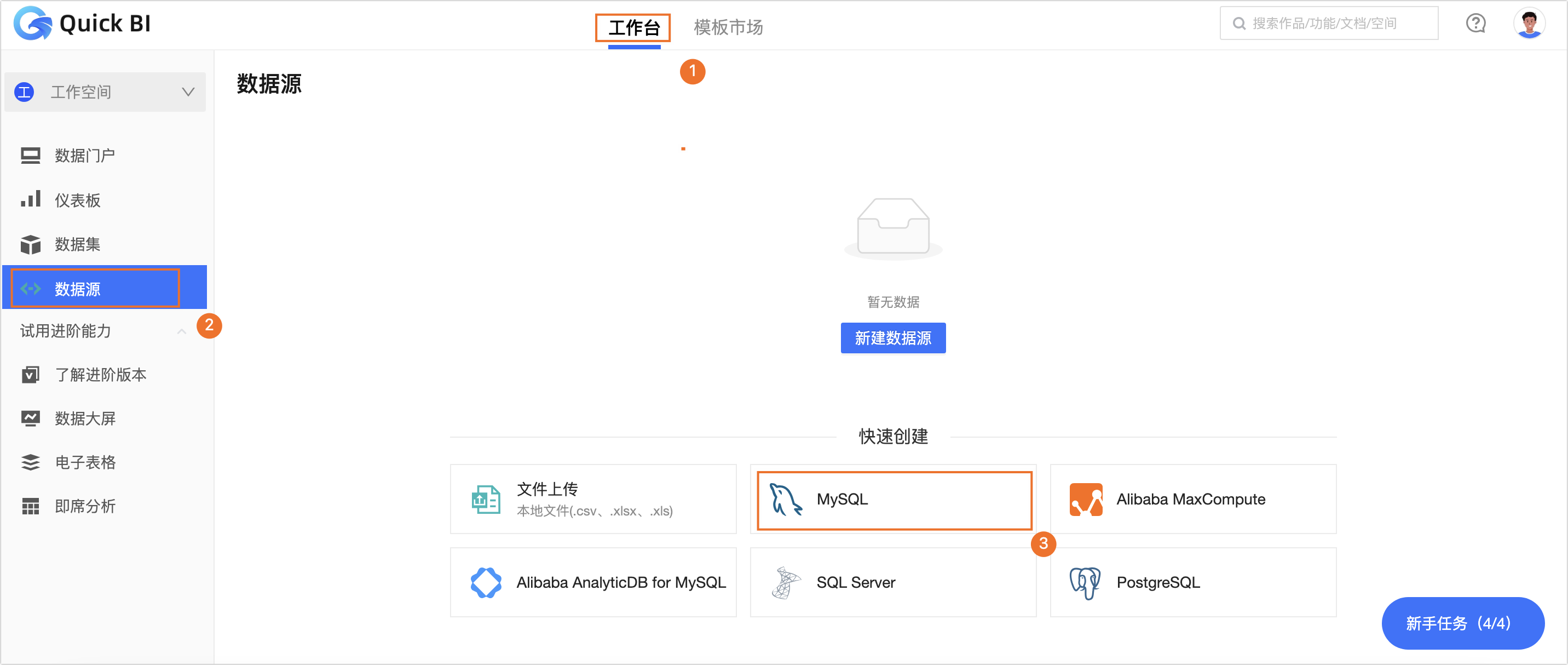 步驟六：可視化分析 - Dataphin - 阿里雲