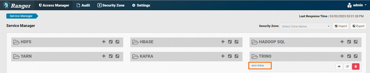 配置Trino開啟Ranger許可權控制 - E-MapReduce - 阿里雲