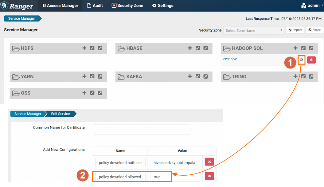 為Spark批任務配置並啟用Ranger鑒權 - E-MapReduce - 阿里雲