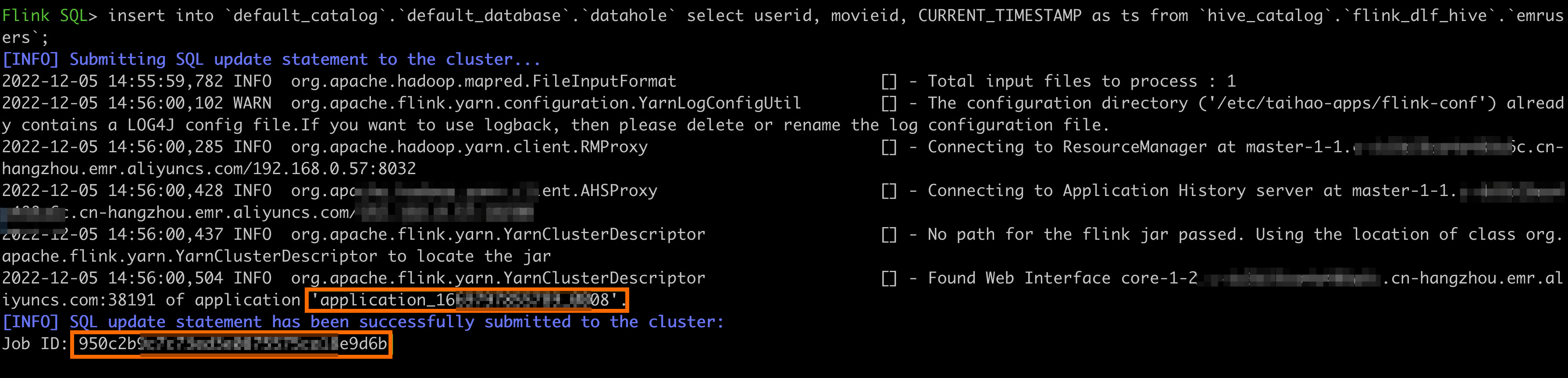 DataFlow叢集通過Hive Catalog串連資料湖中繼資料DLF - E-MapReduce - 阿里雲